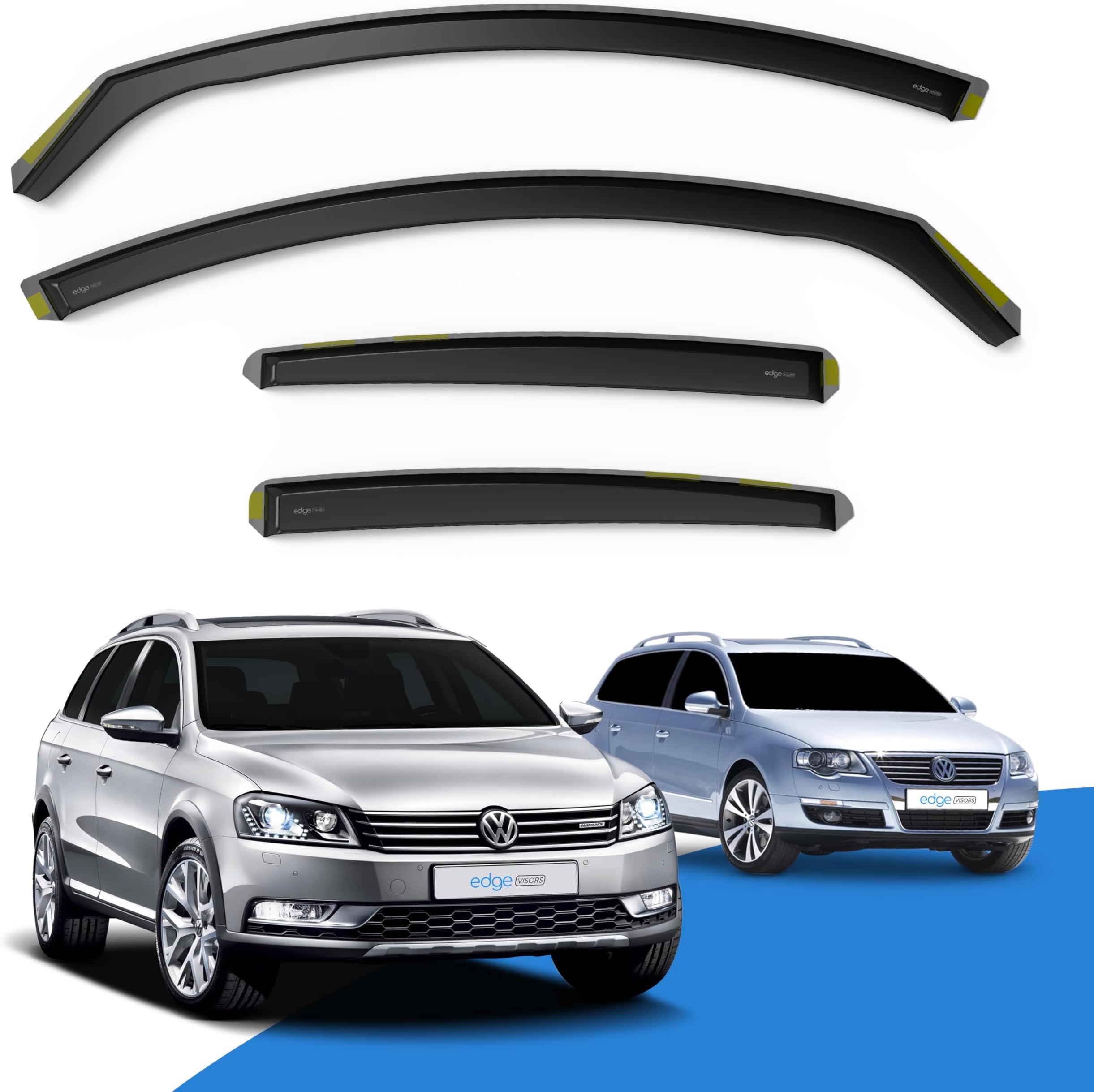 EdgeVisors Wind Deflectors Set Fits: VW Passat B6/B7 2005-2014 5 Door ...