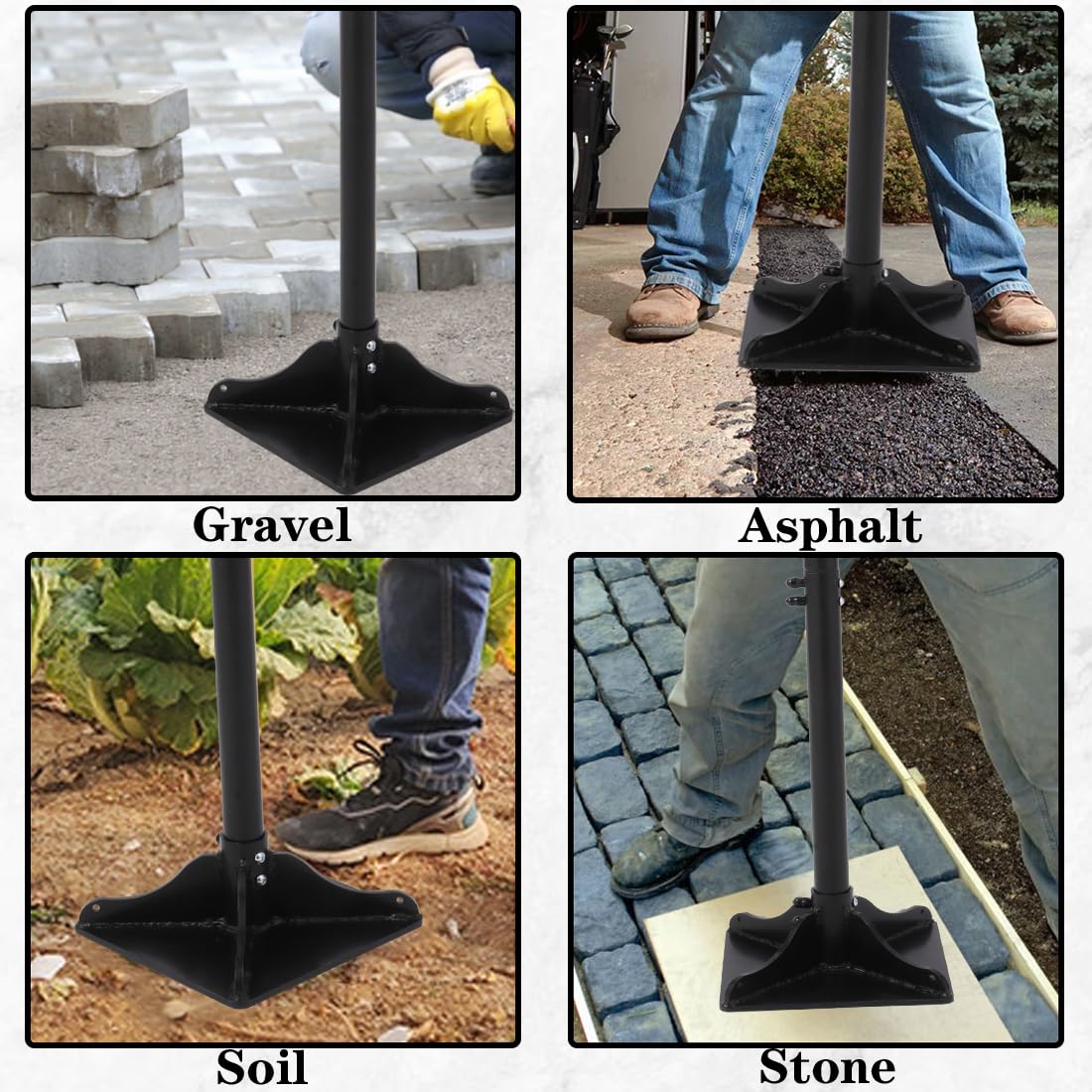 Snapklik.com : Steel Tamper Tool Landscaping