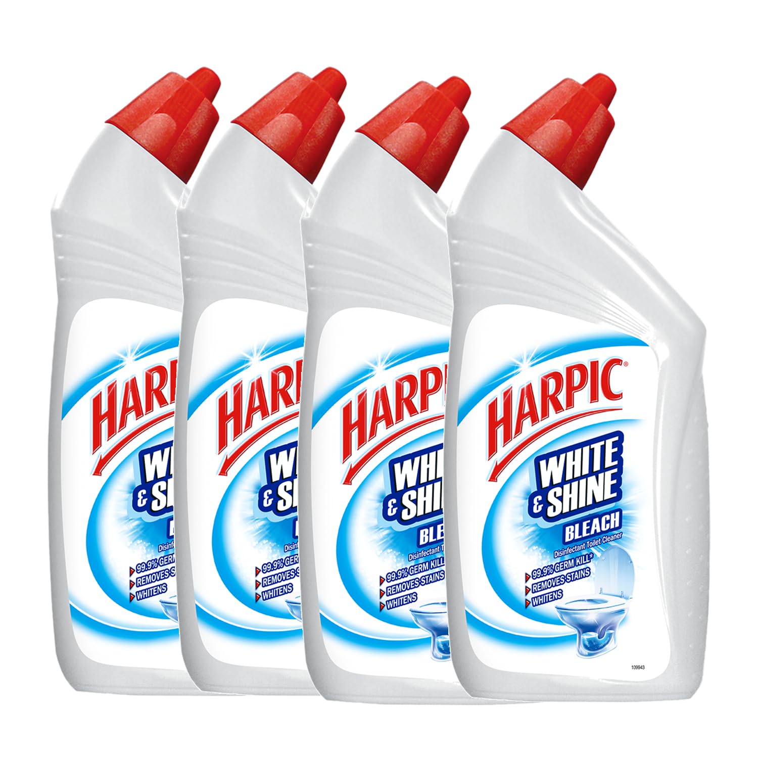 Harpic White and Shine Disinfectant Toilet Cleaner Bleach - 500 ml ...