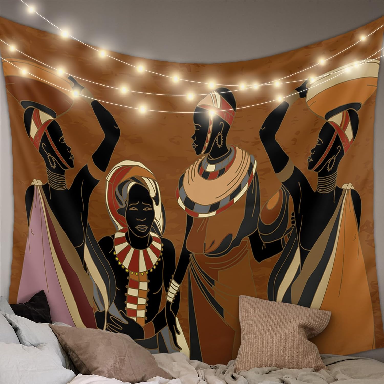Amazon.com: Tapestry for Bedroom Aesthetic, American African Woman ...