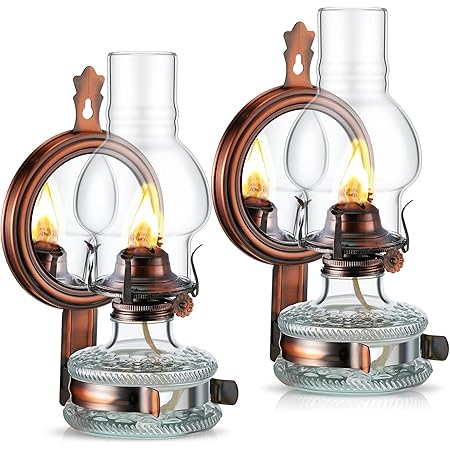 Amazon.com: Yexiya Large Kerosene Lamp Lantern Large Chamber Oil Lamp ...