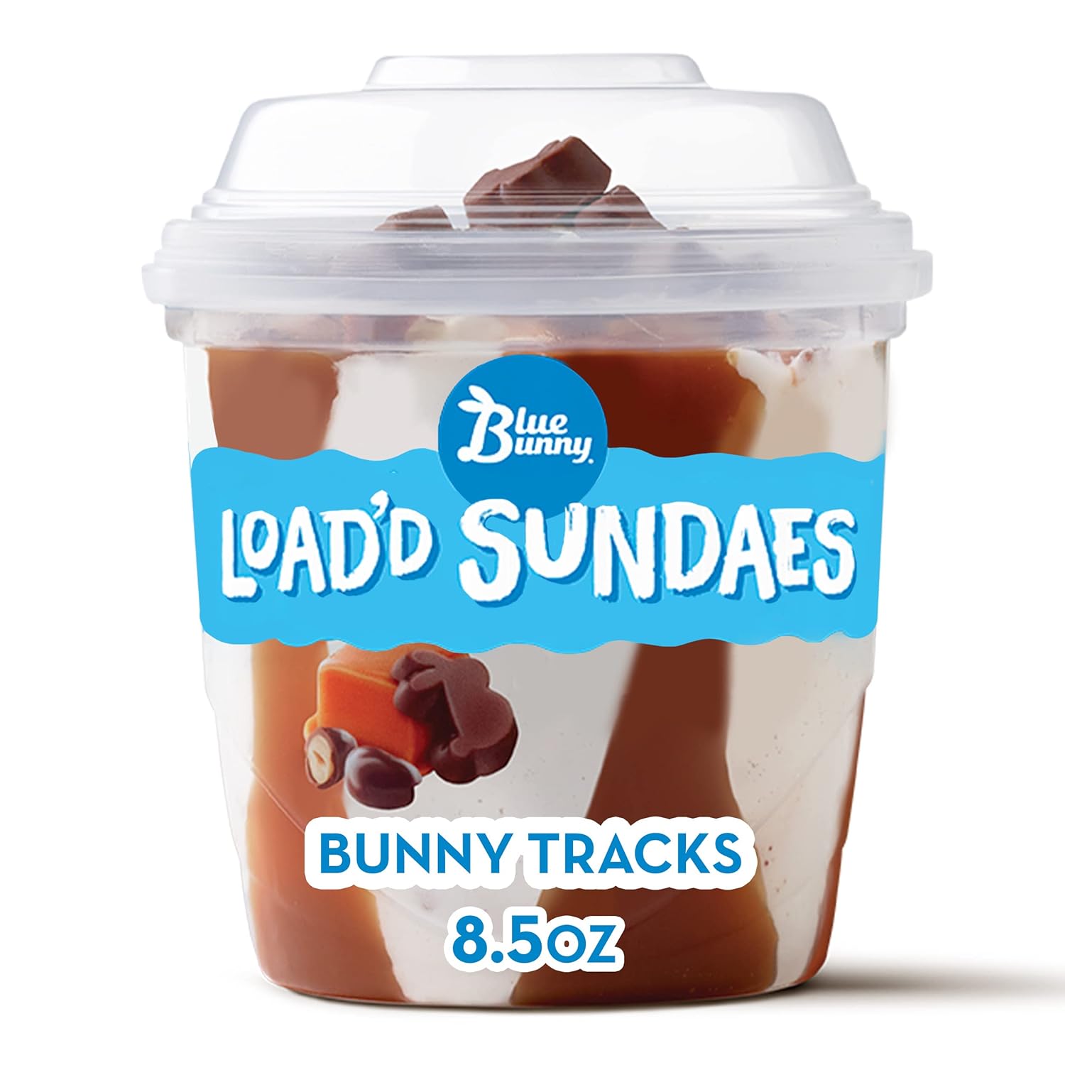 Amazon.com: Blue Bunny Load'd Sundaes Bunny Tracks Cup : Grocery ...