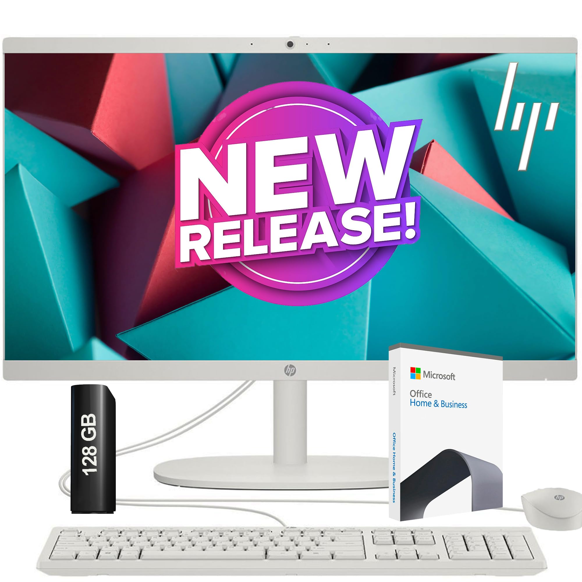 Amazon.com: HP New Version All-in-One Desktop| 22" FHD Display| Intel ...