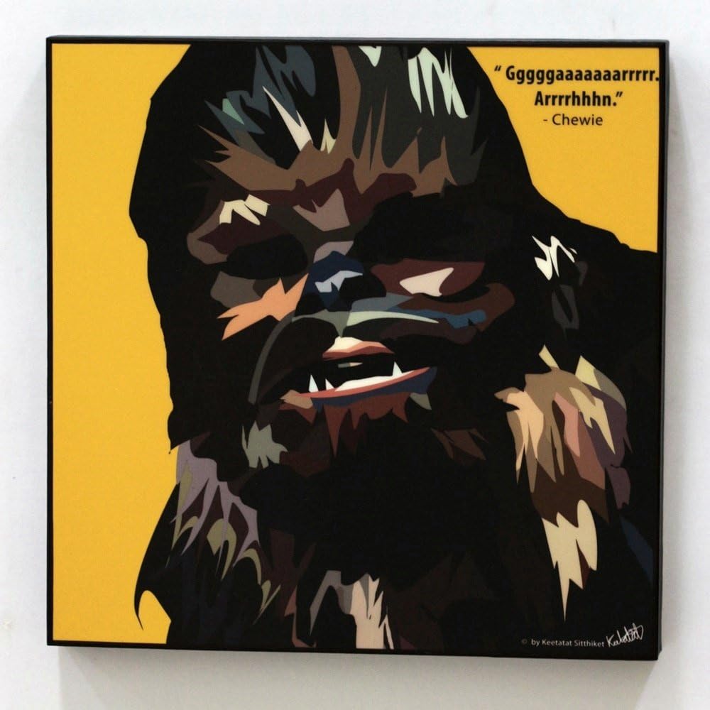 Amazon.com: Chewie Star Wars Poster Wall Art Decals Quotes Glossy ...