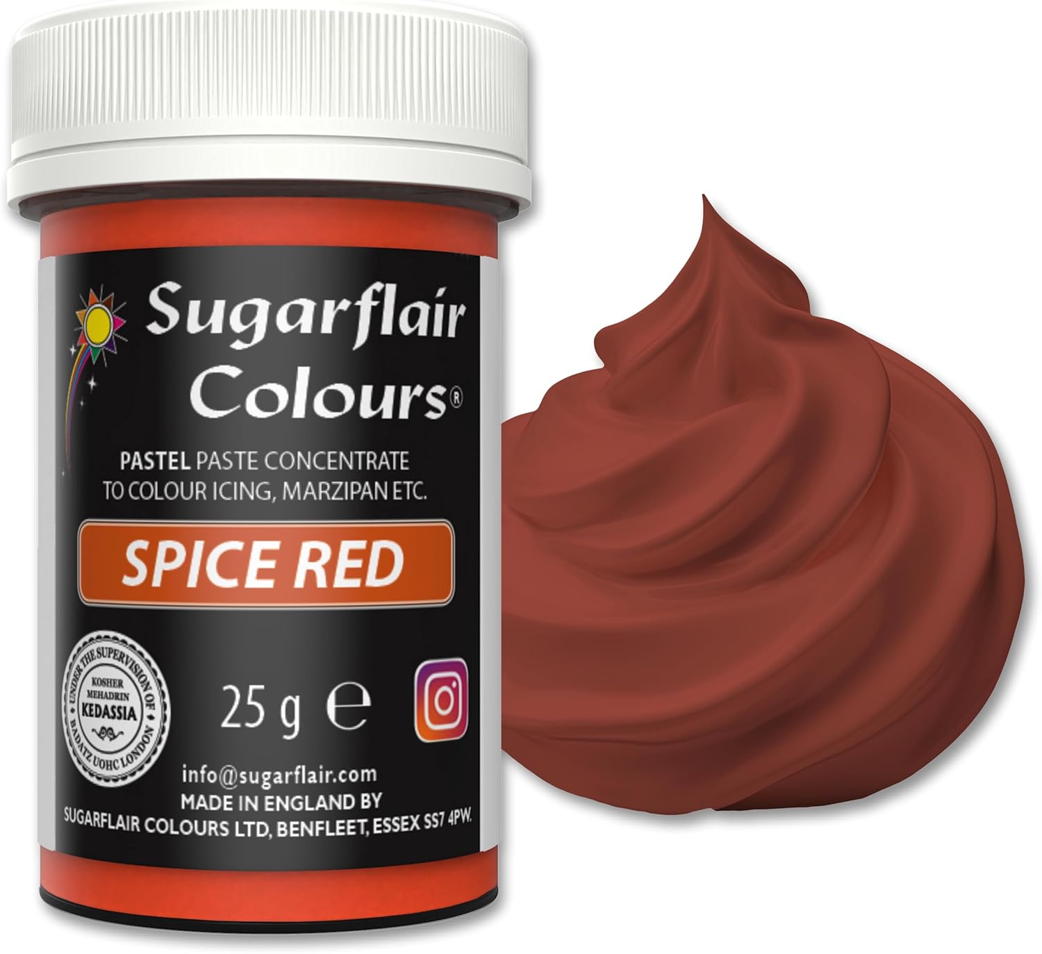 Amazon.com: Sugarflair Paste Colours-Pastel Red-25g, Spice Red : Home ...