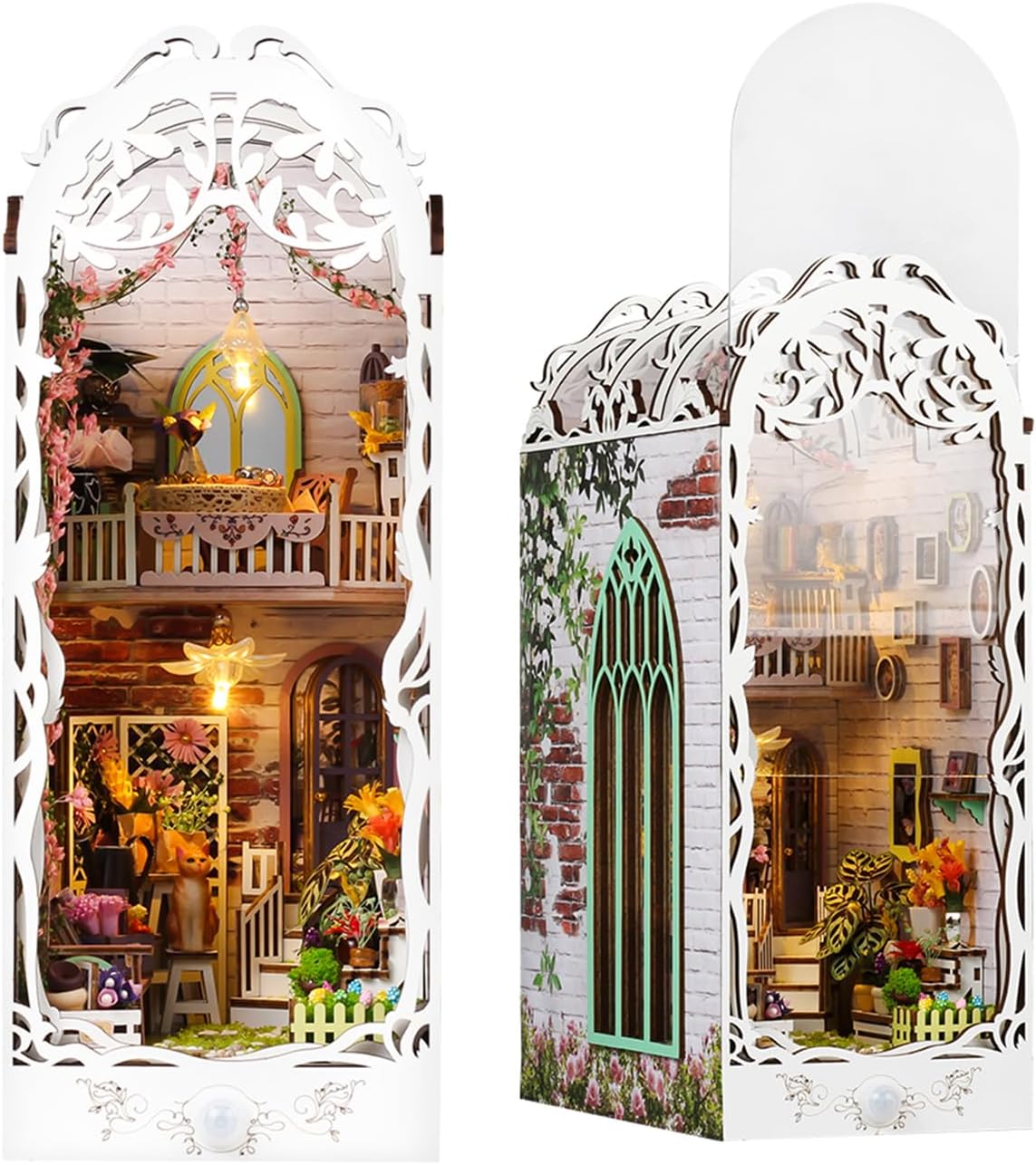 Amazon.com: 3D Book Nook Kit, Bookend Stand Bookshelf Insert Bookcase ...