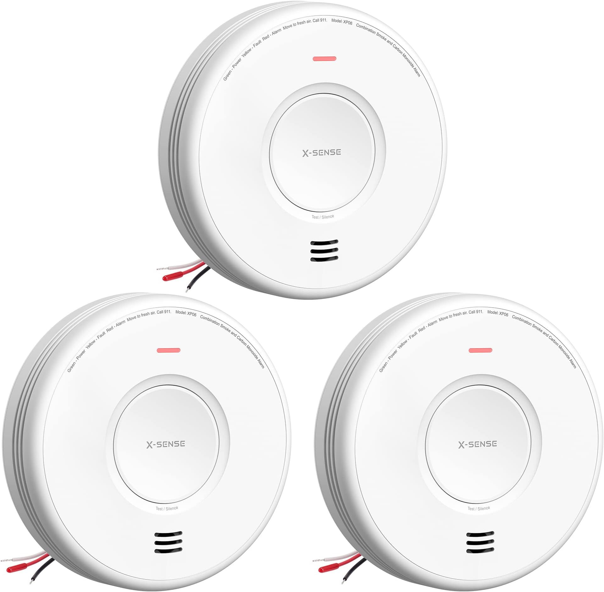 First Alert SMICO105-AC, Interconnect Hardwire Combination Smoke & Carbon Monoxide Alarm with 10 ...
