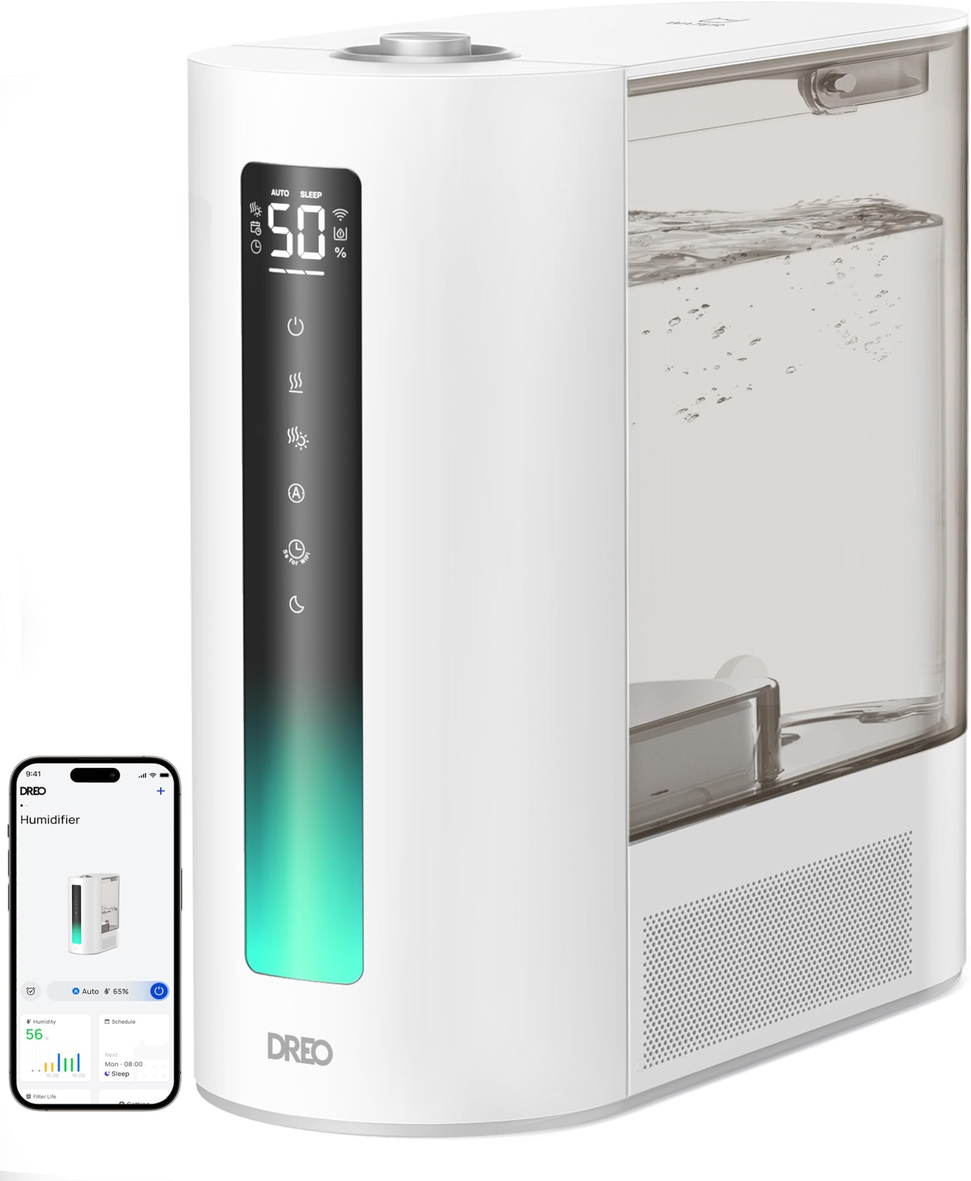 Amazon.com: Dreo 6L Humidifiers for Bedroom, Smart Warm & Cool Mist for ...