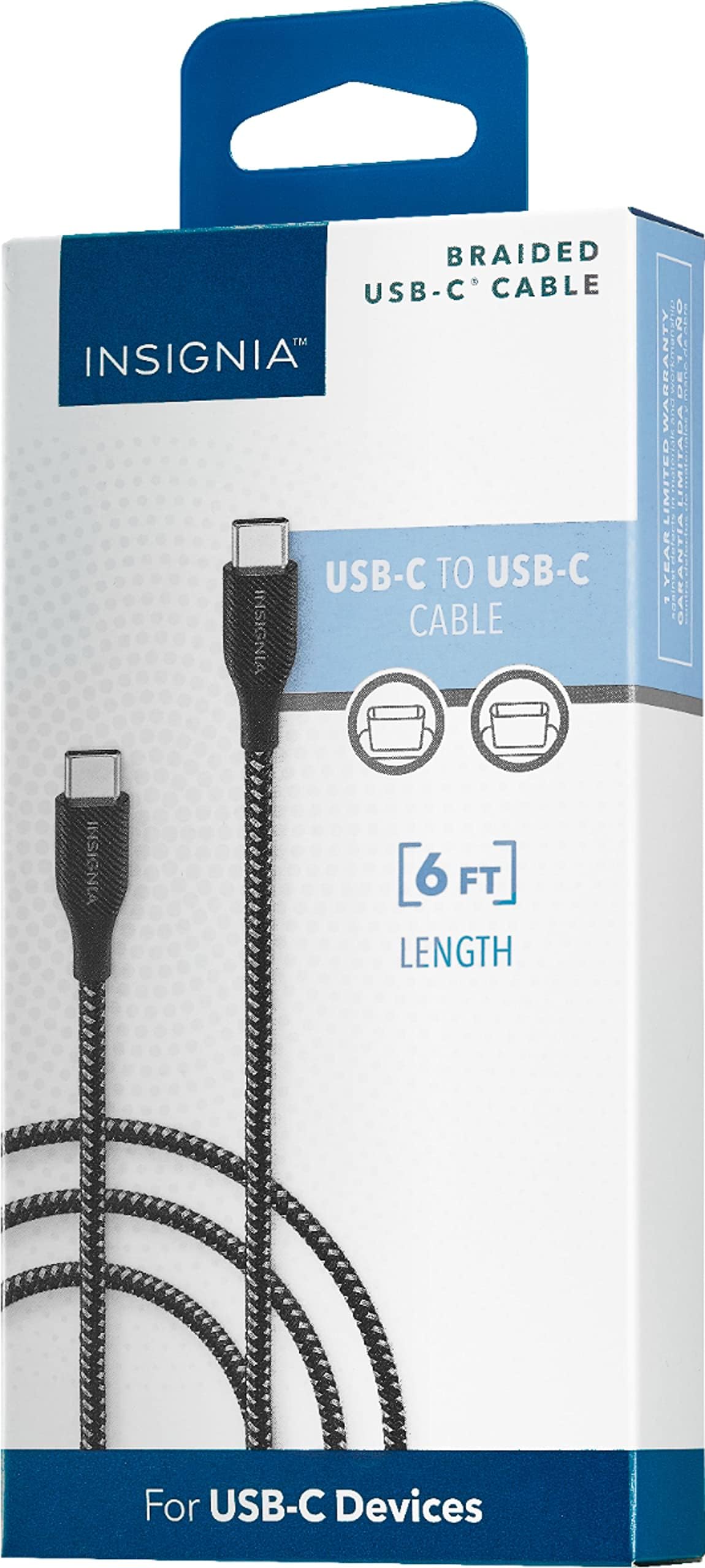 Amazon.com: Insignia - 10' USB Type A-to-USB Type C Charge/Sync Cable ...
