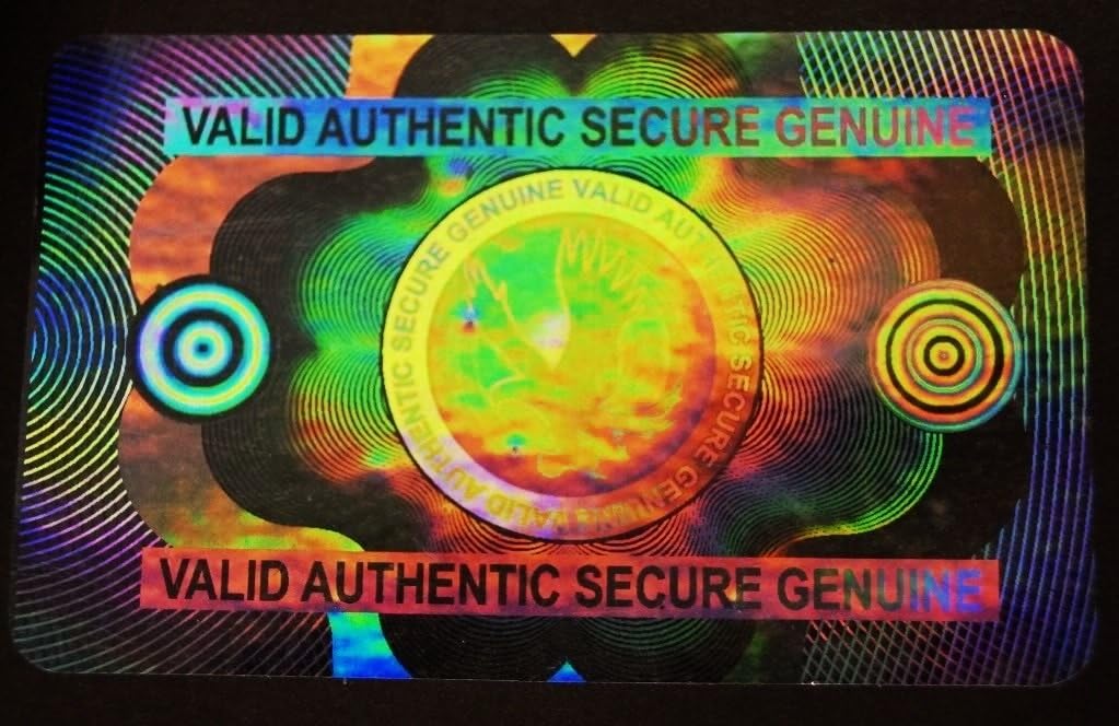 Amazon.com : Secure Eagle Hologram Overlays Inkjet Teslin ID Cards (10 ...
