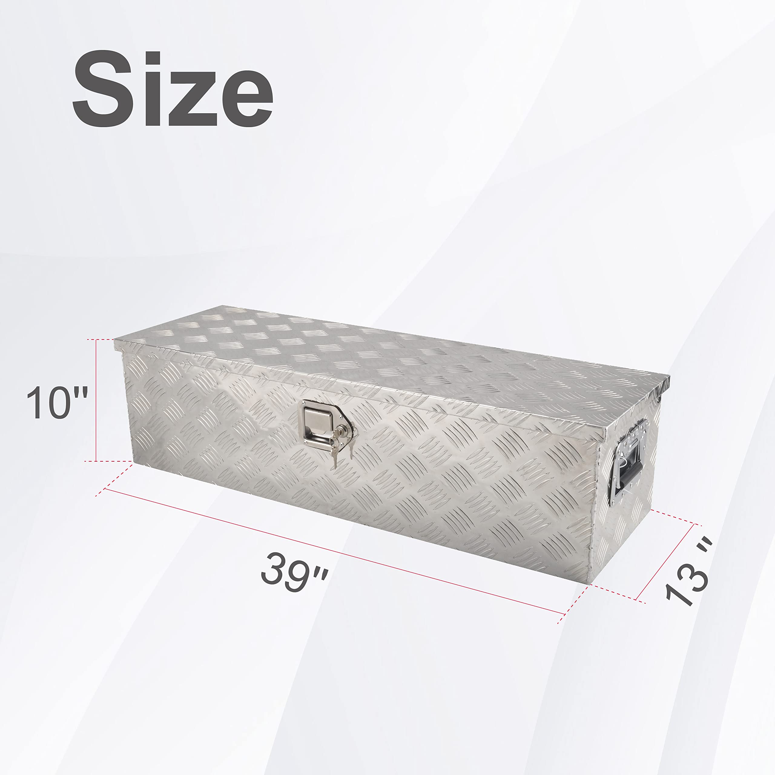 Snapklik.com : FGJQEFG 39 Inch Heavy Duty Aluminum Truck Bed Tool Box ...