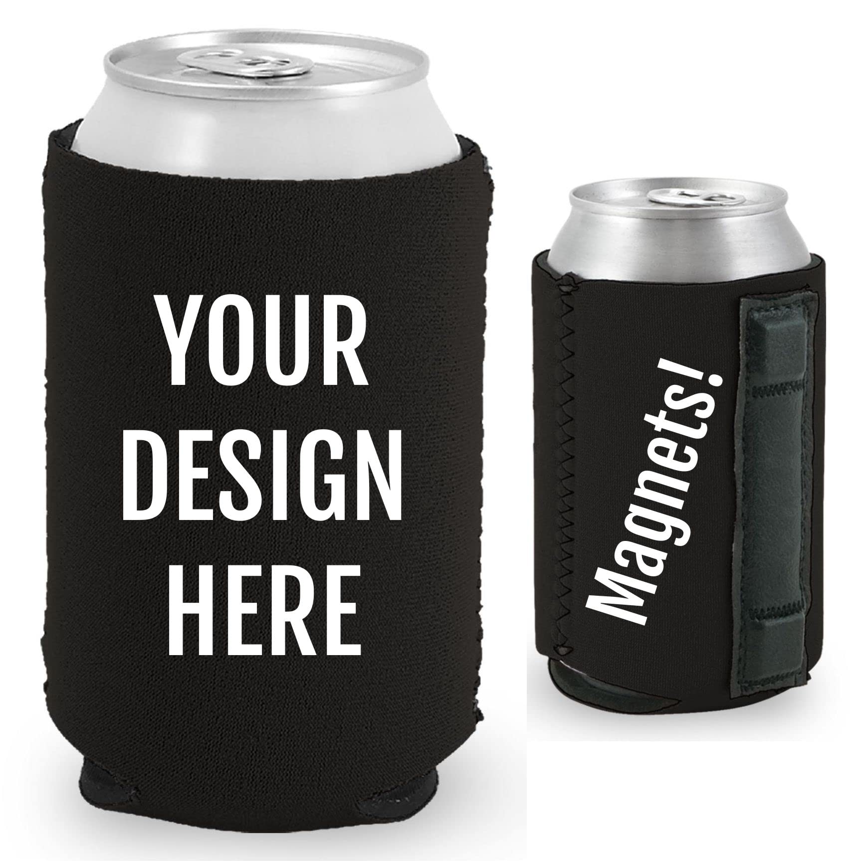 Amazon.com: Custom Print Magnetic Can Cooler - Choose Color and ...