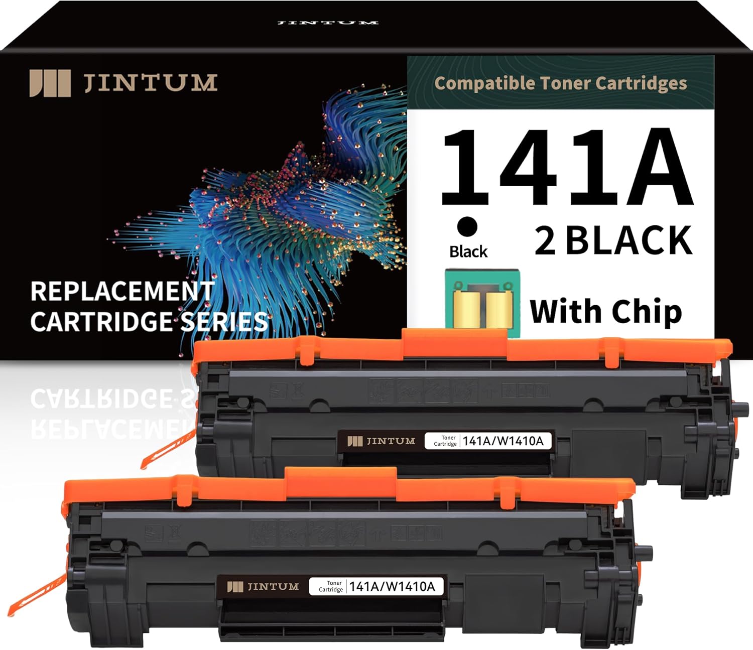 Amazon.com: JINTUM 141A (with Chip) Compatible Toner Cartridge ...