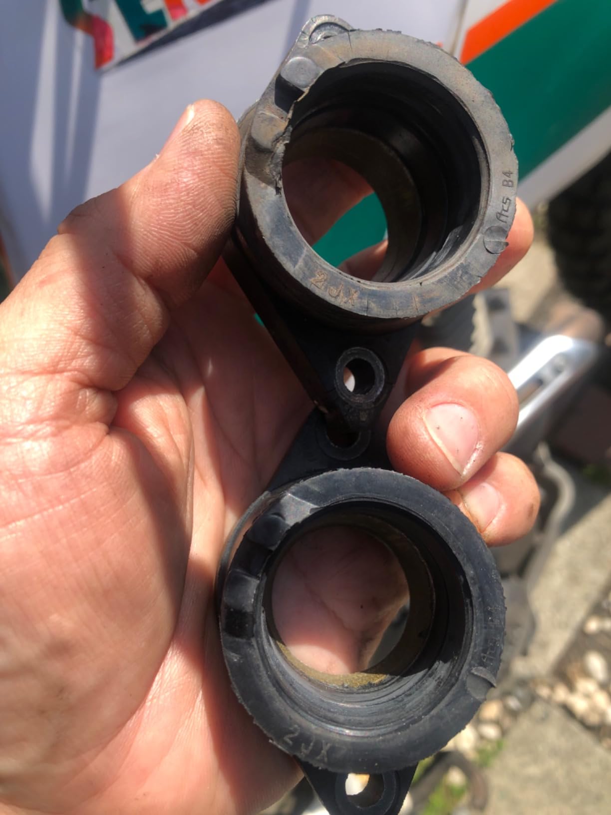 Amazon | 1PZ TW1-IN5 キャブレター インテーク マニホールド インシュレーター TW200 1987-2010 バイク ...