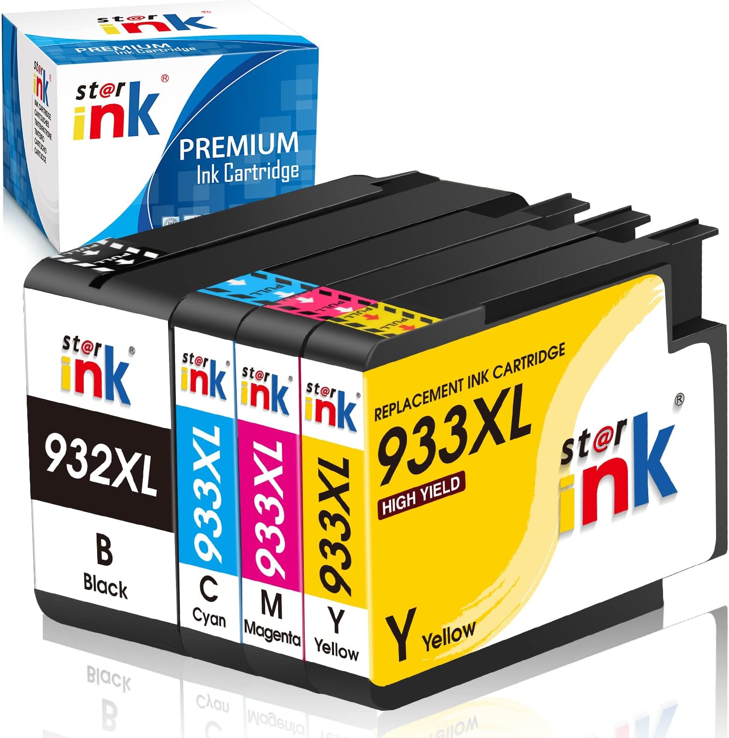 Starink Comaptible Ink Cartridge Replacement for HP 932XL 933XL 932 933 ...