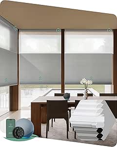 Amazon.com: Yoolax Smart Motorized Day and Night Cellular Shades with Remote, Top Down Bottom Up ...