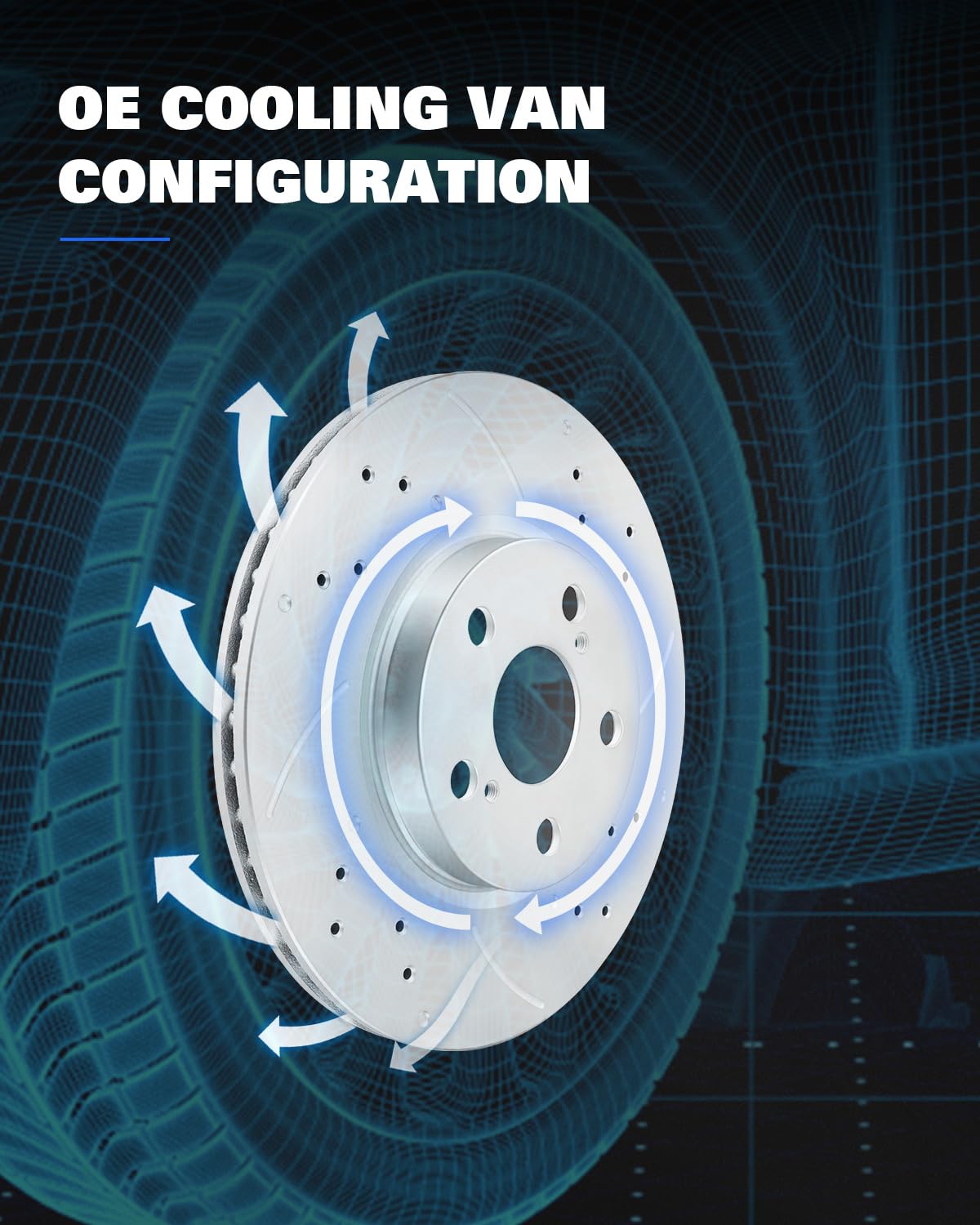 Front Brake Pads And Rotors Kit Compatible With 2013-2021 Honda Civic ...