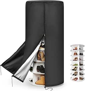 Amazon.com: Safipotts Rotating Shoe Rack Tower Cover,Waterproof Dust ...