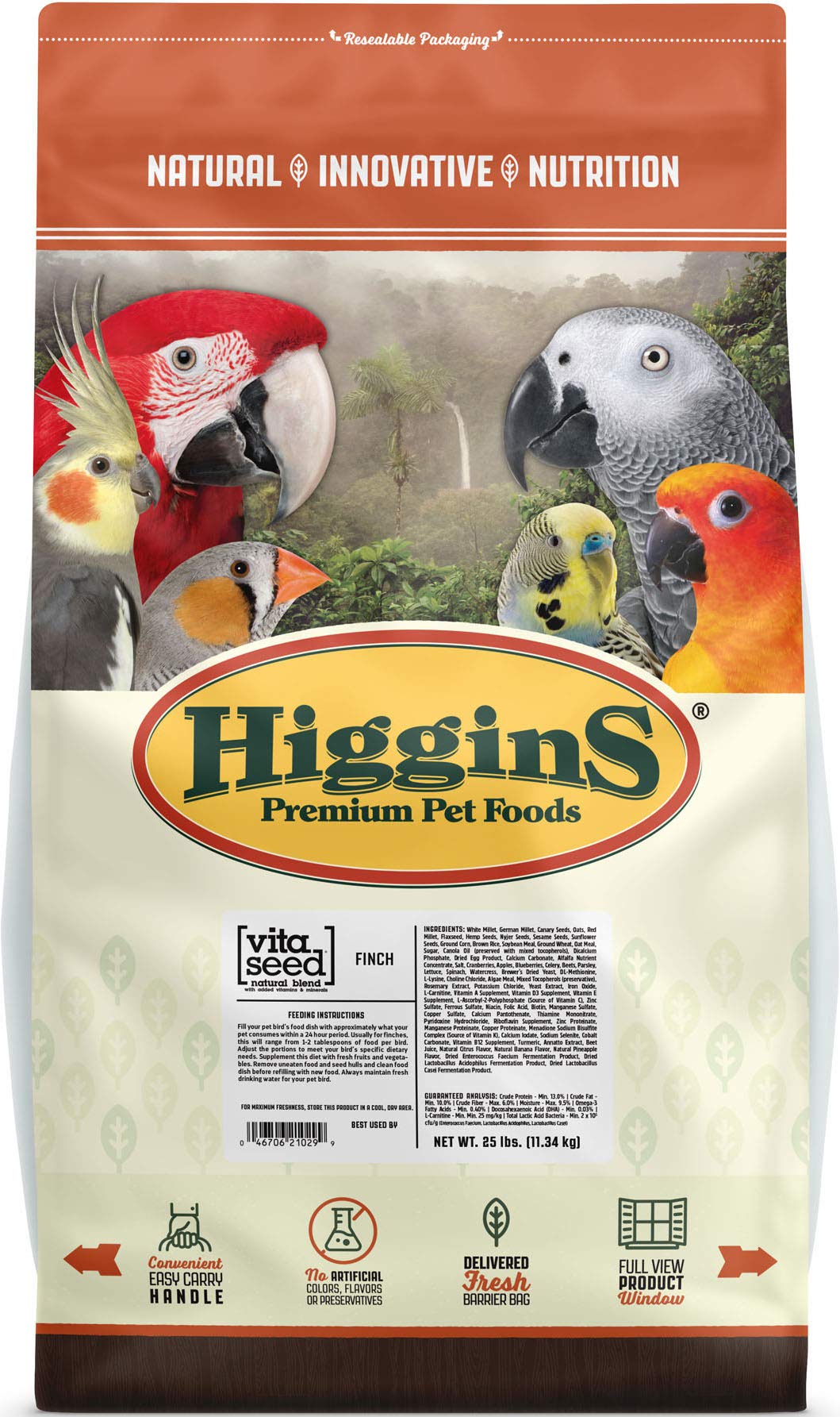 Snapklik.com : Higgins 466161 Vita Seed Finch Food For Birds