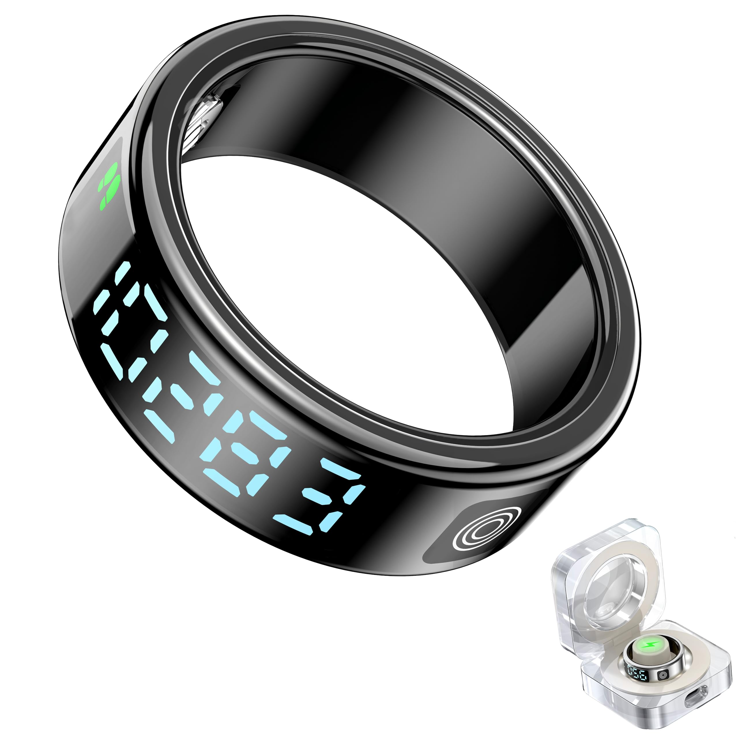 Amazon.com: smart ring with led display – activity & fitness tracker ...
