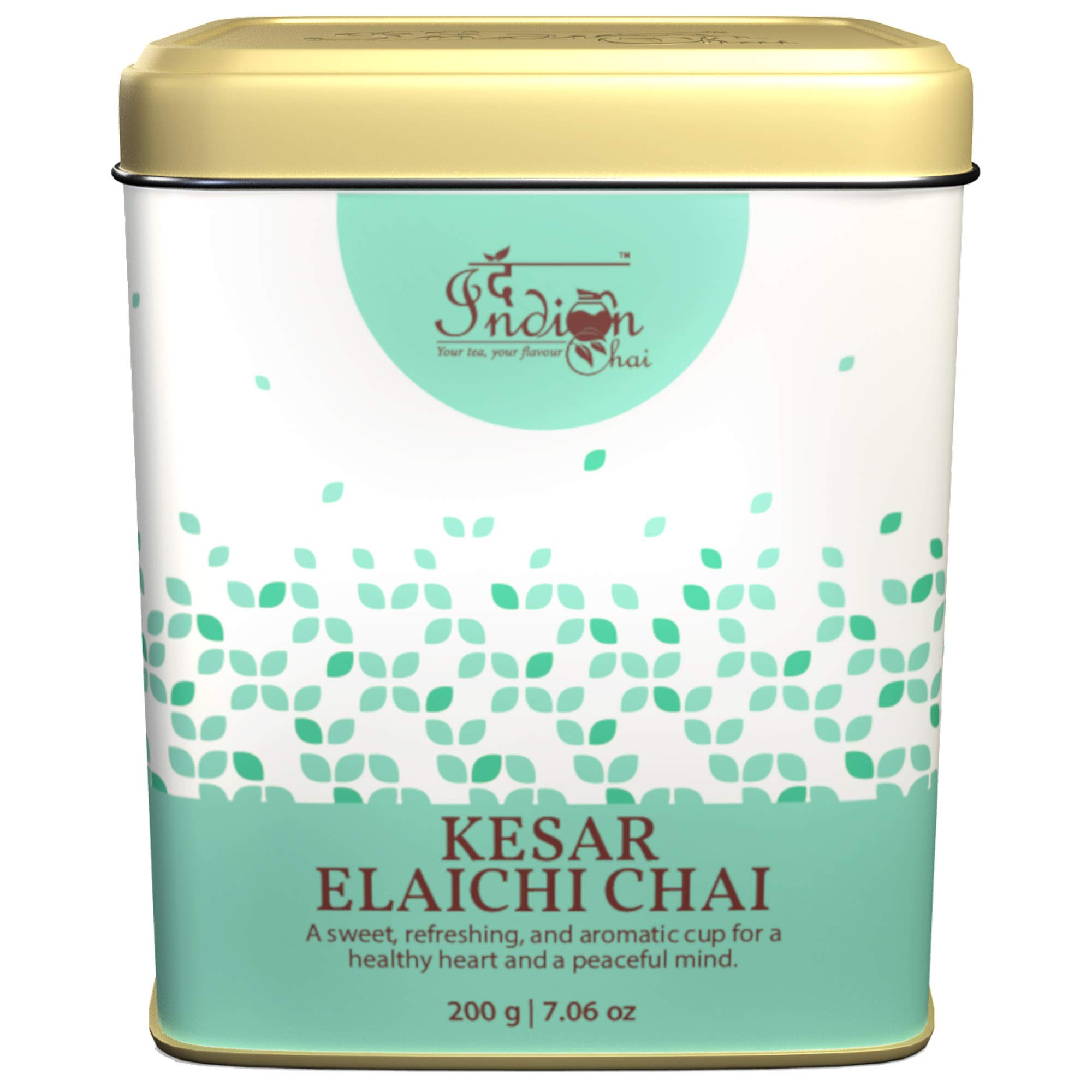 The Indian Chai Kesar Elaichi Chai 200g With Saffron Green | Desertcart ...