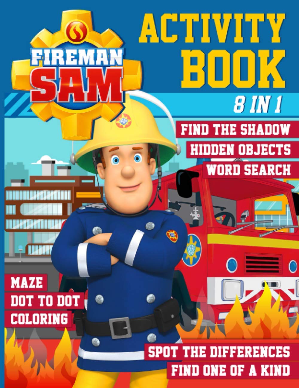 Fireman Sam Activity Book The Perfection Find Shadow Spot Differences ...