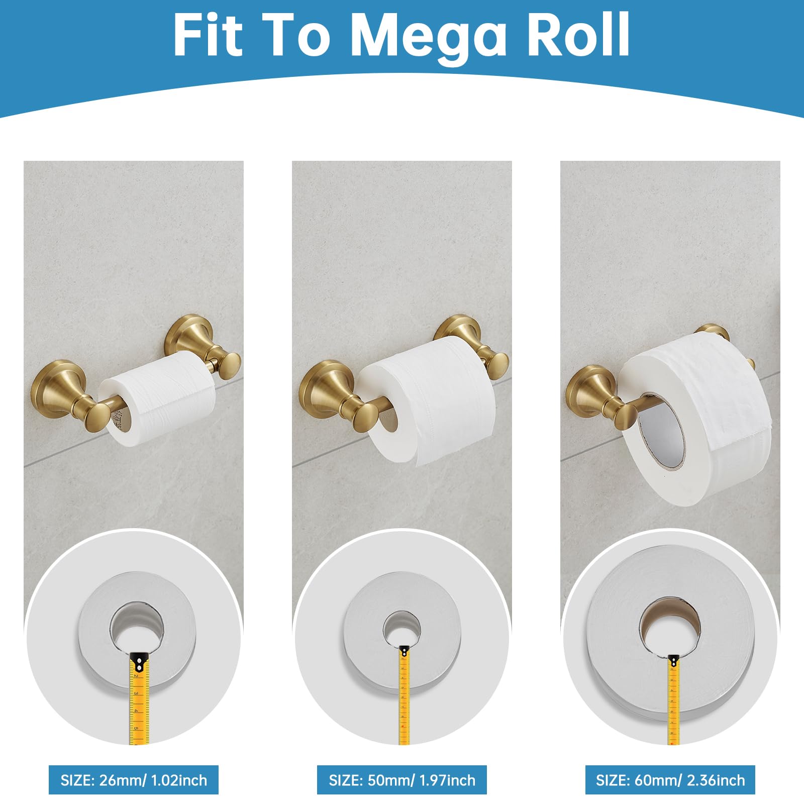 Snapklik.com : RUMOSE Toilet Paper Roll Holder Bathroom Flexible ...