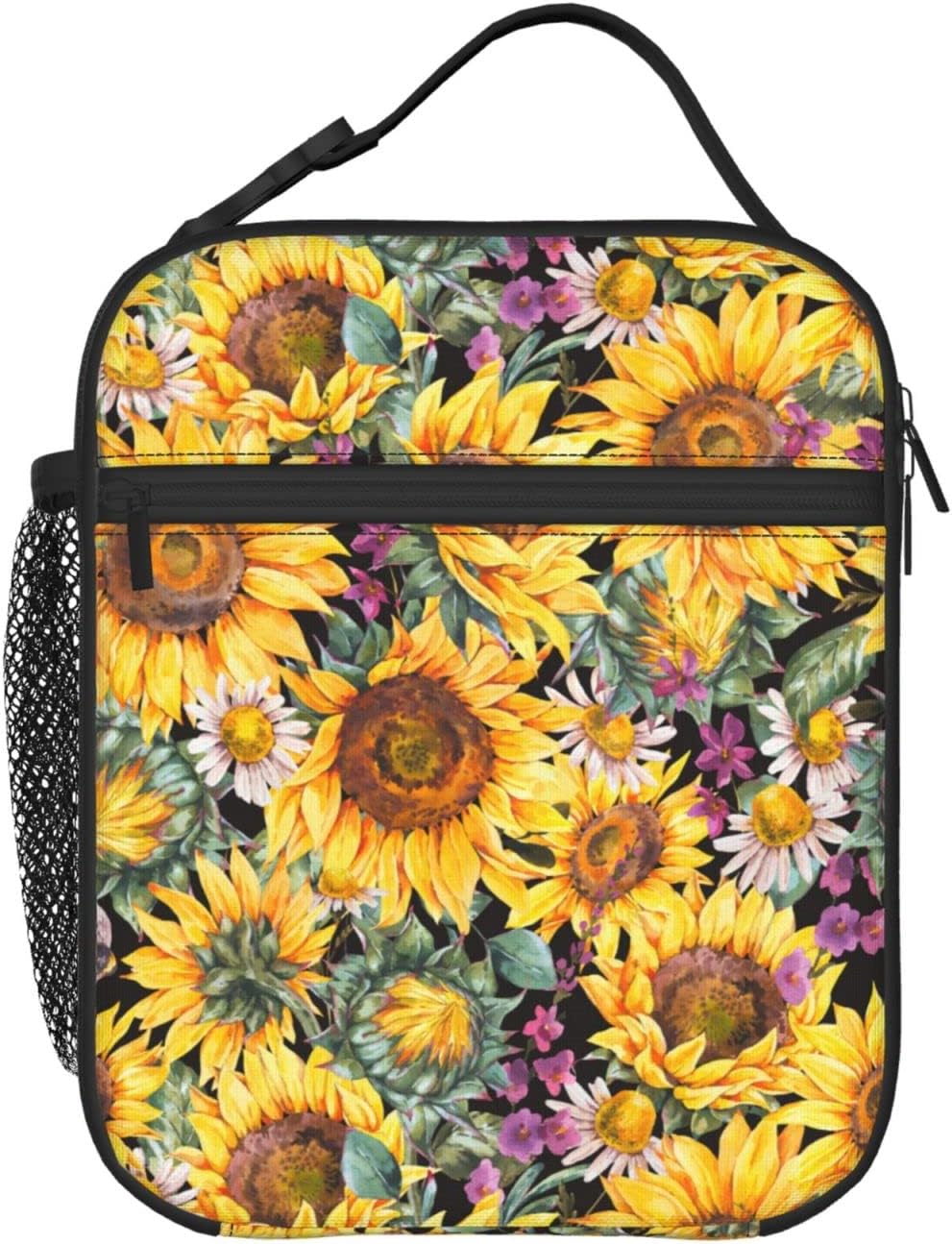 Amazon.com: PrelerDIY Sunflower Lunch Box - Insulated Lunch Bags for ...