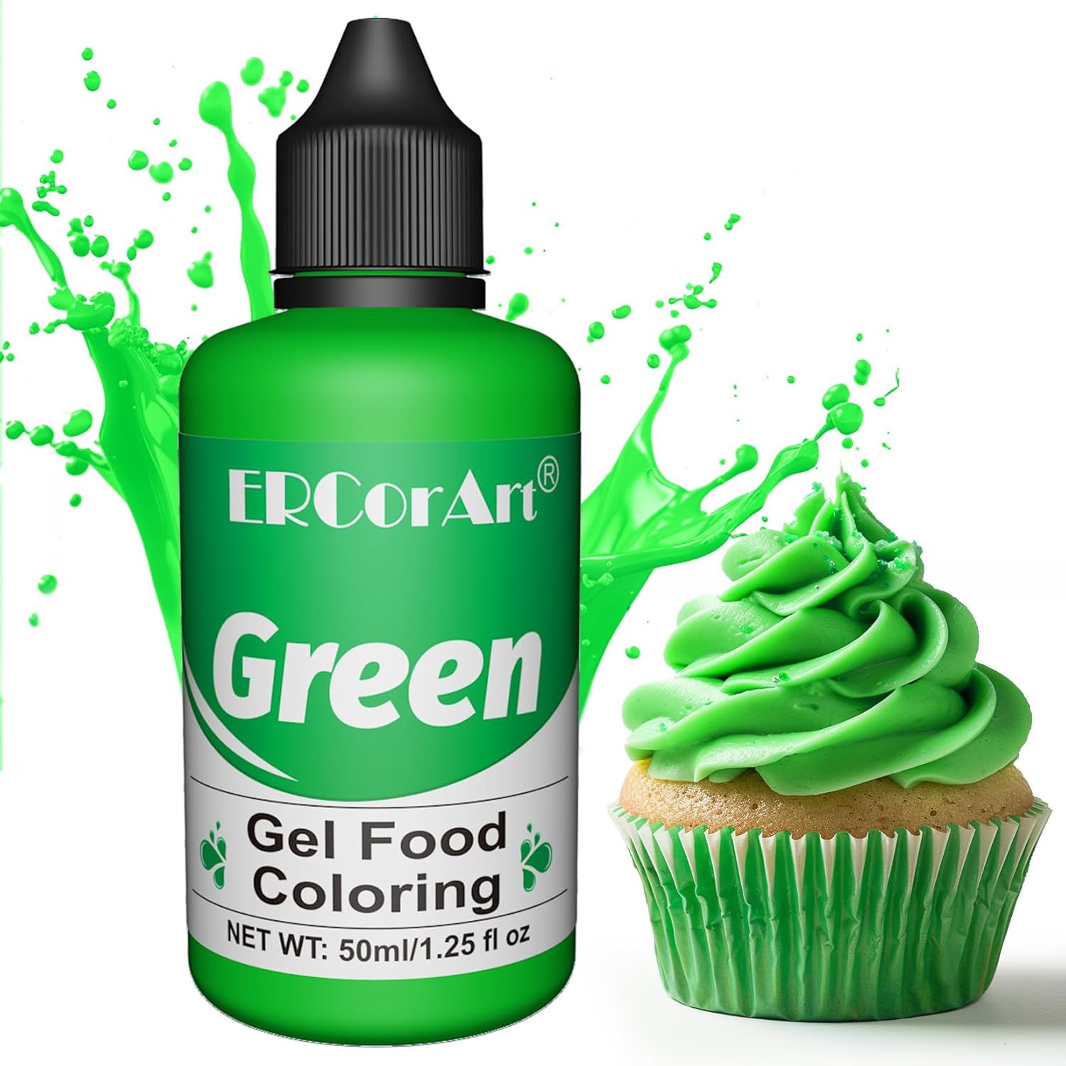 Amazon.com : Gel Food Coloring - 50ml Paste Food Coloring, Vibrant Food ...