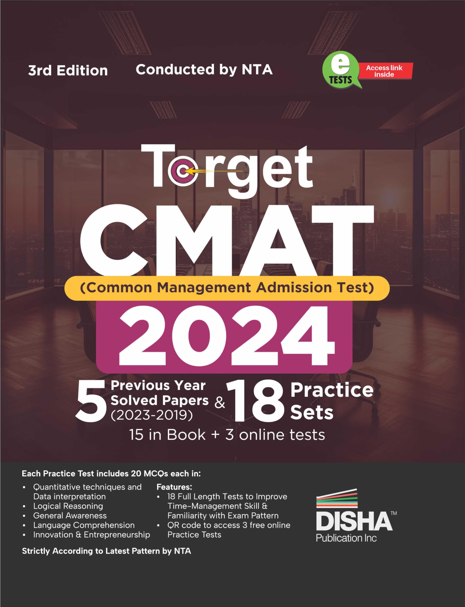 Buy Target CMAT (Common Management Admission Test) 2024 - 5 Previous ...