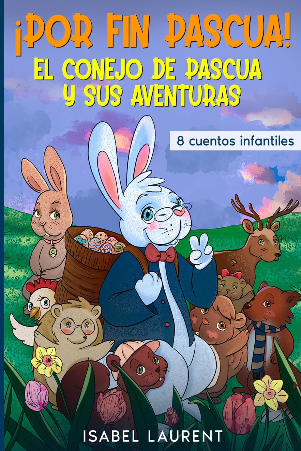 Conejito De Pascua Leyendo Un Libro