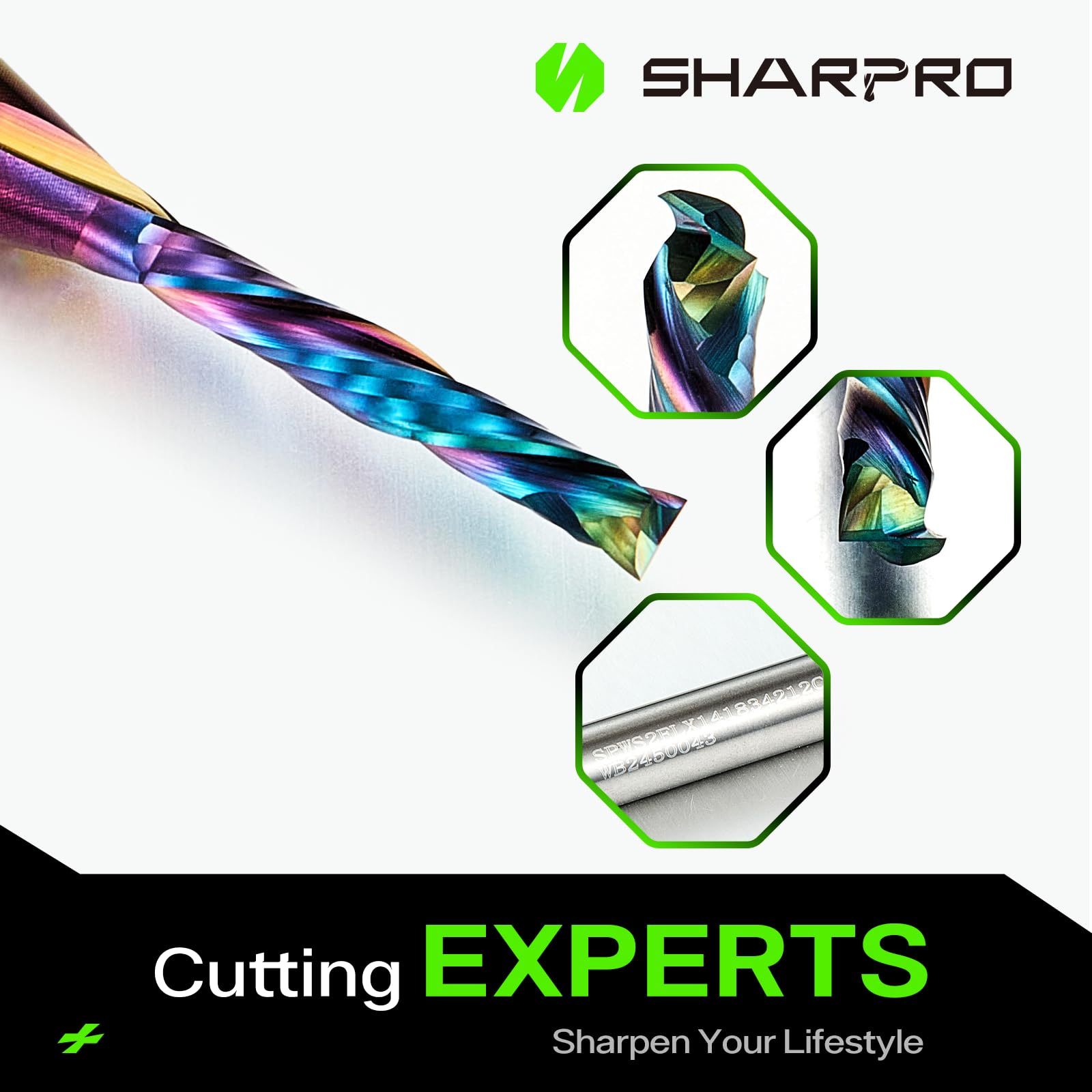 Snapklik.com : 1/4 Inch Shank Carbide Spiral Router 1/8 Inch Cutting ...