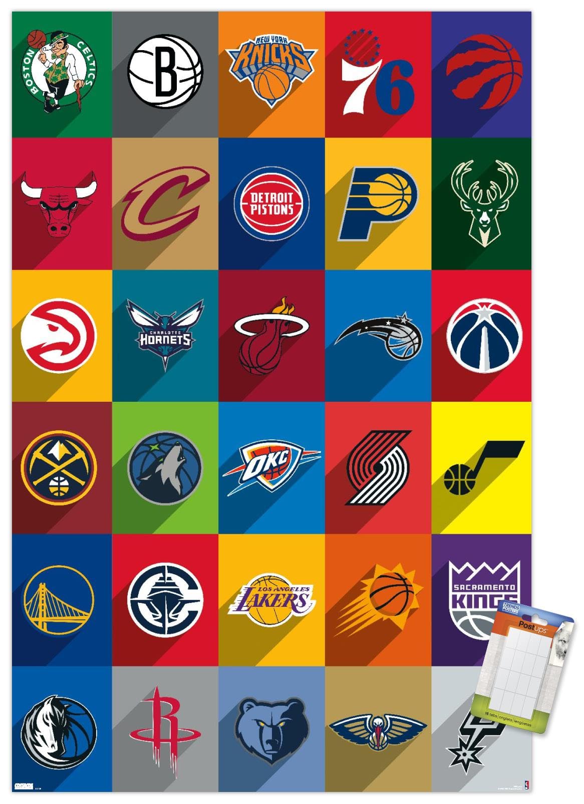 Amazon.com: Trends International NBA League - Logos 24 Wall Poster, 14. ...