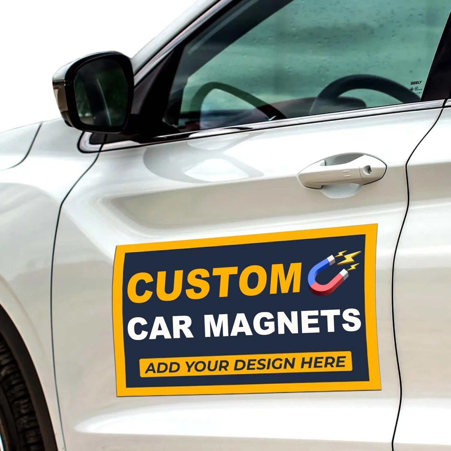 Amazon.com: Custom Car Magnet Sign ║ 2-Pack for Both Sides of Your Vehicle ║ Personalized Logo ...