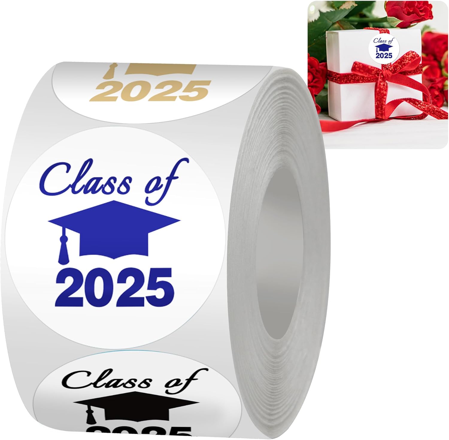 Amazon.com : 500 Pcs Class of Graduation Stickers 3 Color Style(Black ...