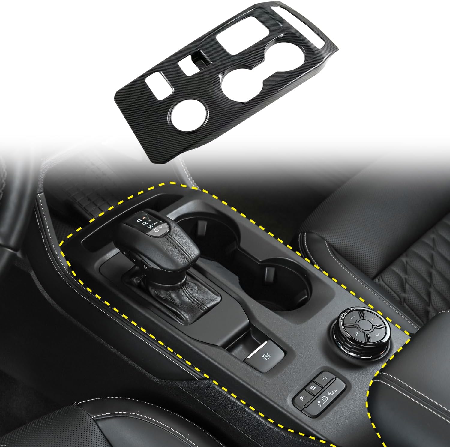 Amazon.com: CTH for Ford Ranger Raptor 2024 2025 Interior Console Gear ...