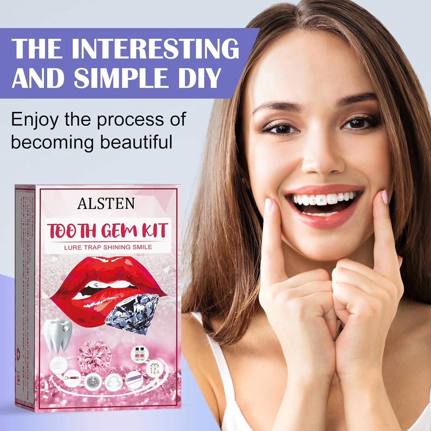 Snapklik.com : Tooth Gem Kit, Tooth Gems Kit For Teeth, DIY Teeth Gems, Fashionable Tooth Gems ...