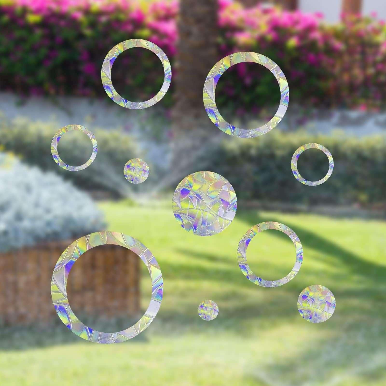 Amazon.com: LIKAGI Window Decals for Bird Strikes, Ring and Circle ...