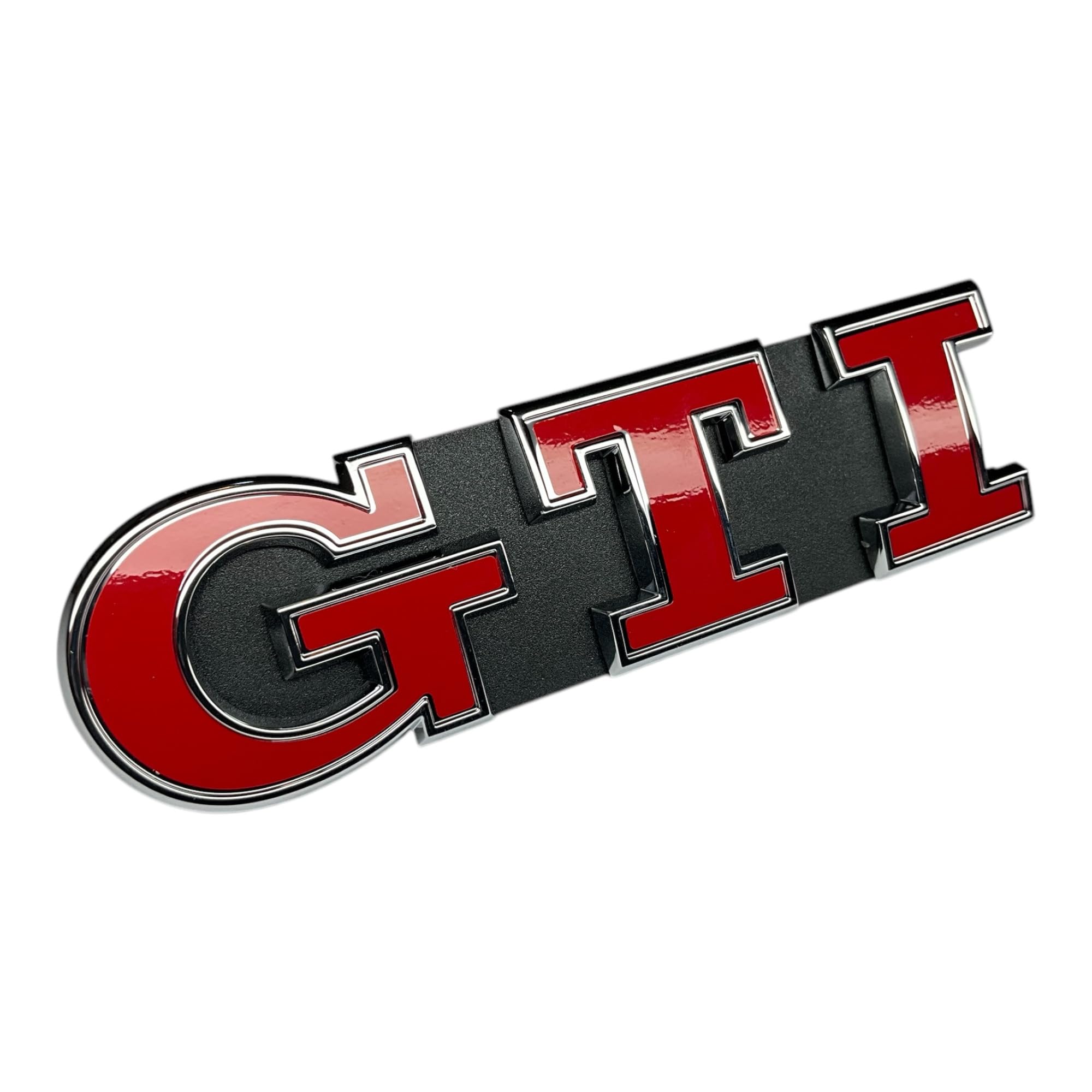 Vw Genuine Gti Front Grill Badge Emblem Chrome Silver Red | Desertcart ...