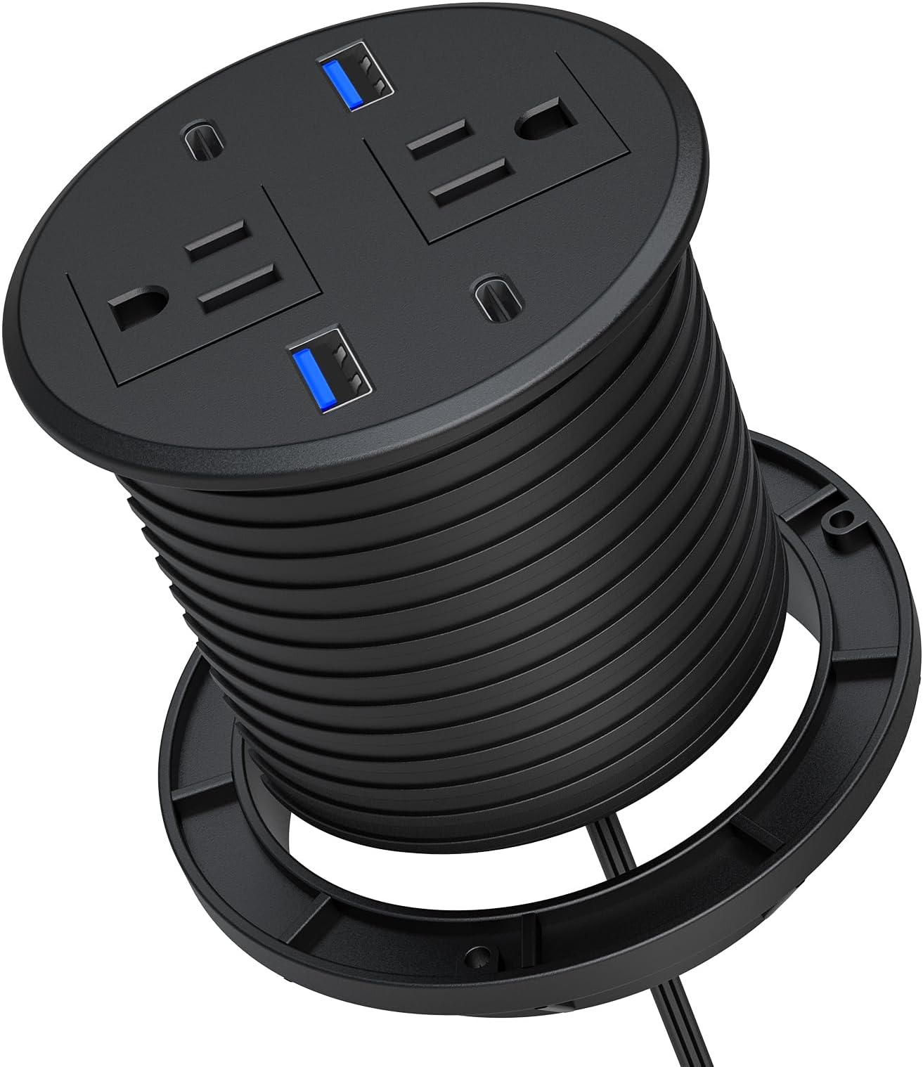 Amazon.com: Kungfuking Desktop Power Grommet Power Outlet Socket Desk ...