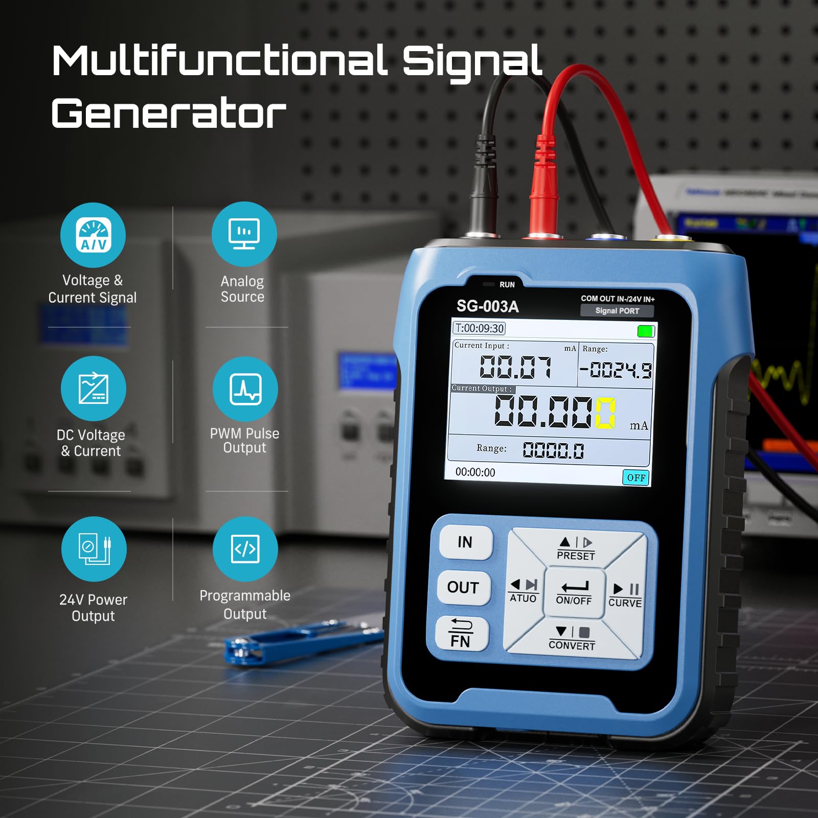 Snapklik.com : Seesii Upgraded SG-003A Signal Generator, 4-20mA 0-24V ...