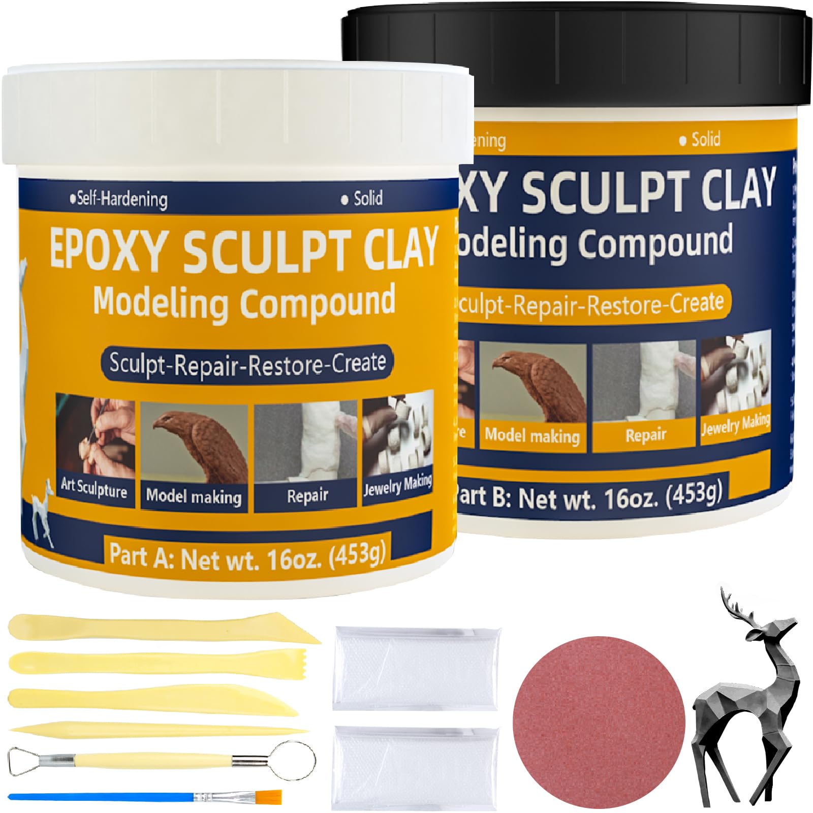 Amazon.com: Epoxy Clay, Epoxy Sculpt Modeling Clay 2lb High Adhesive ...