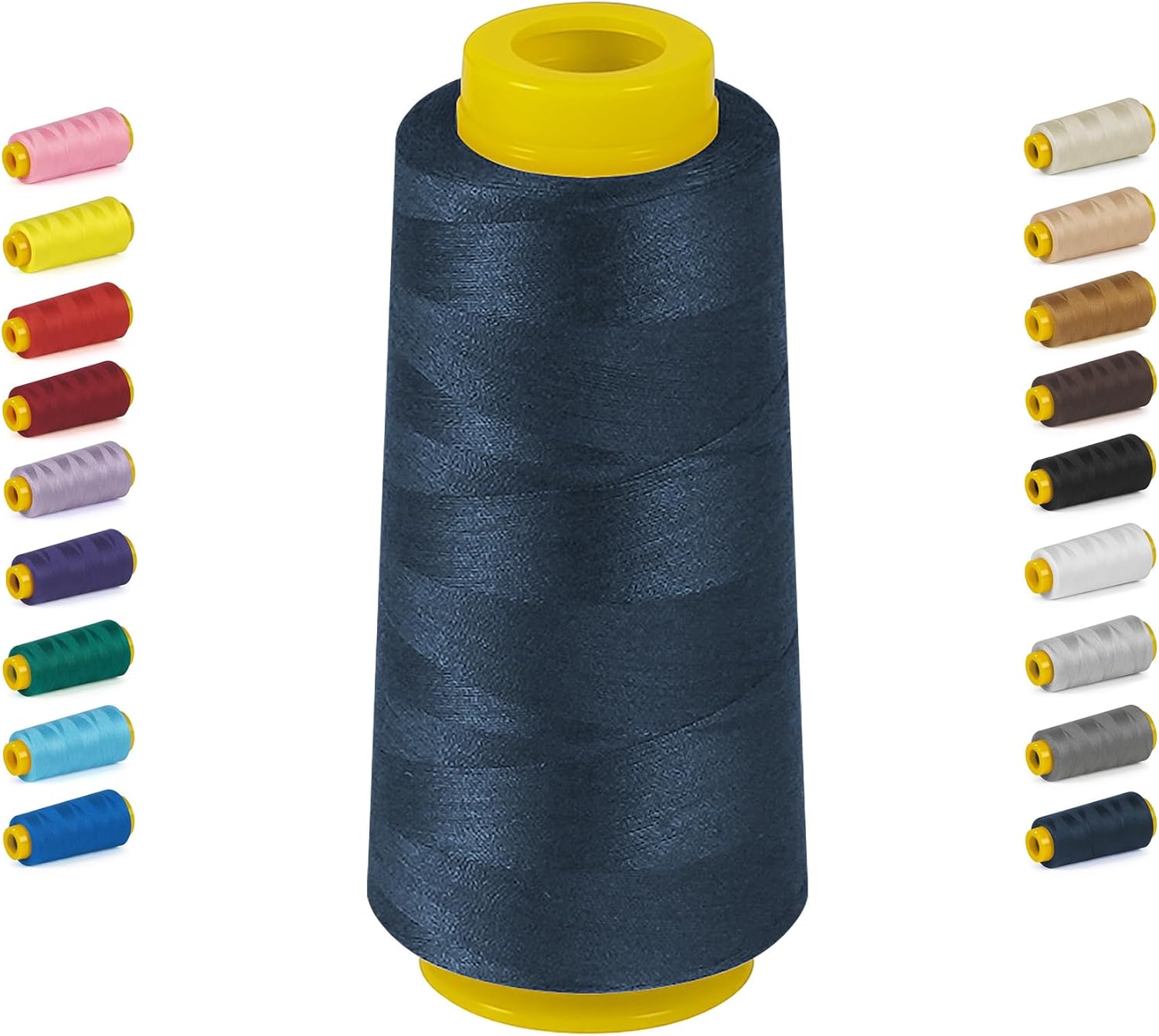 Amazon.com: StiVerse 1800 Yards Navy Blue Thread, All Purpose Thread ...