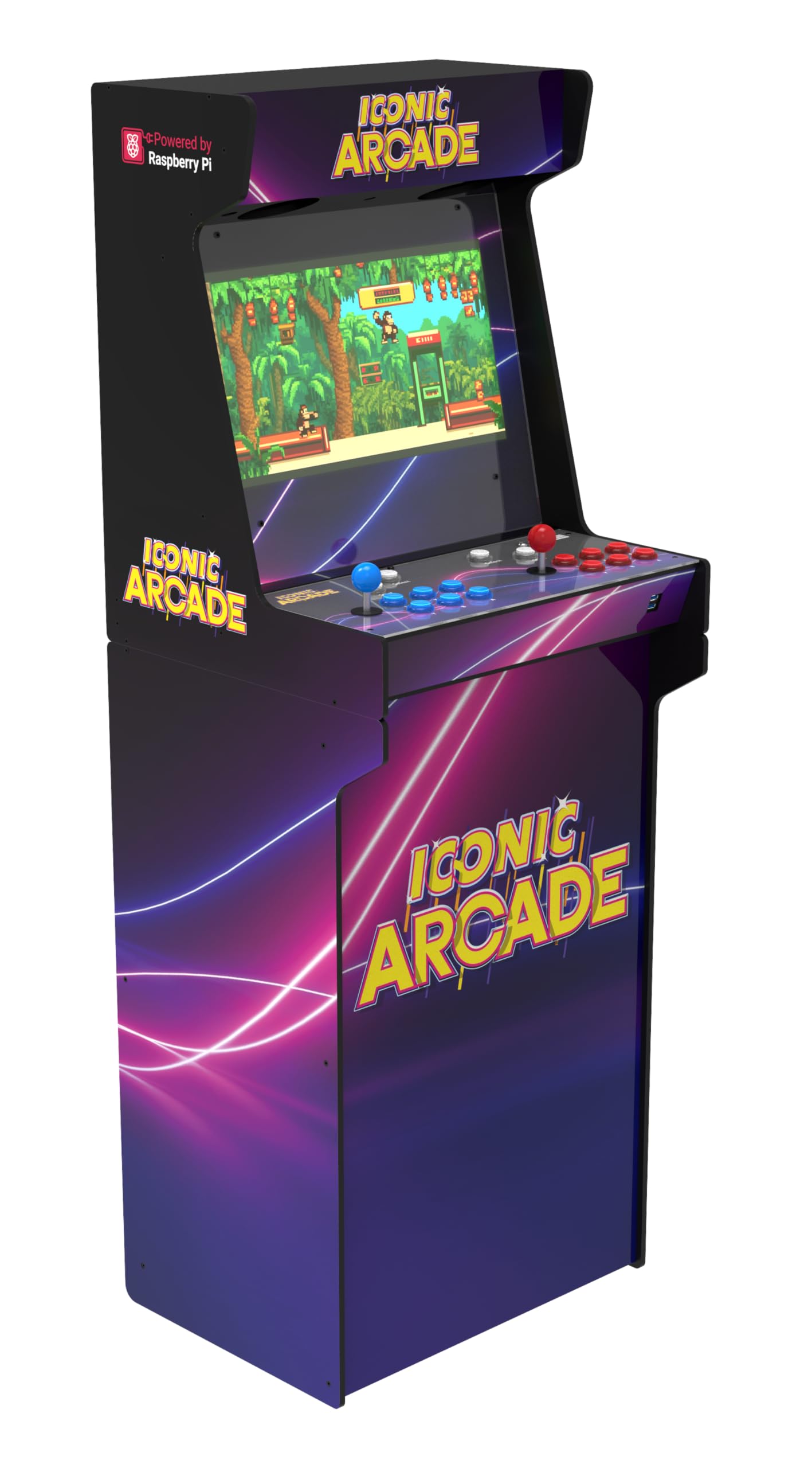 Iconic Arcade - Borne d'Arcade rétro Gaming: 140 Jeux Inclus et Plus de ...