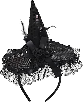 Halloween Witch Hat Headband for Women Large with Hat Headbands with ...