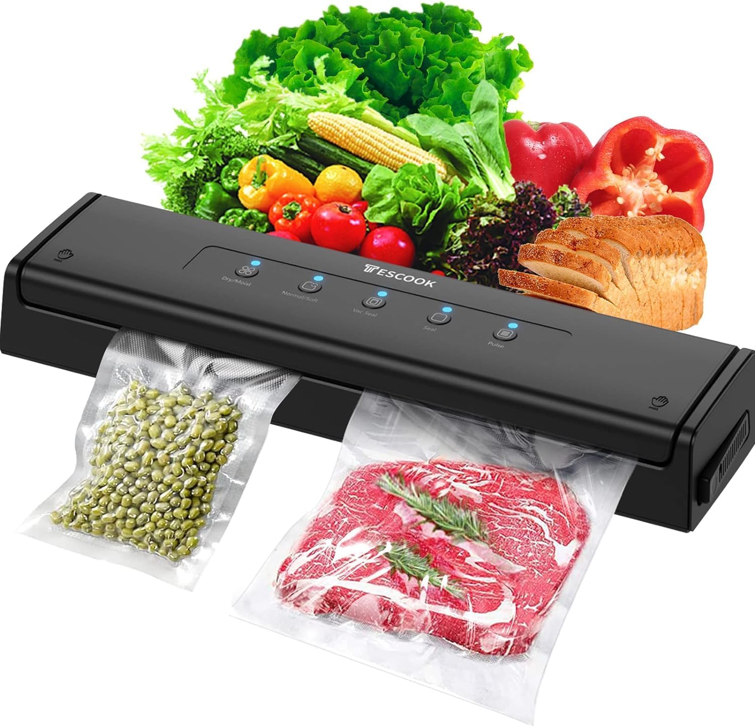 Amazon.com: Vacuum Sealer Machine for Food Storage and Sous Vide, Dry ...