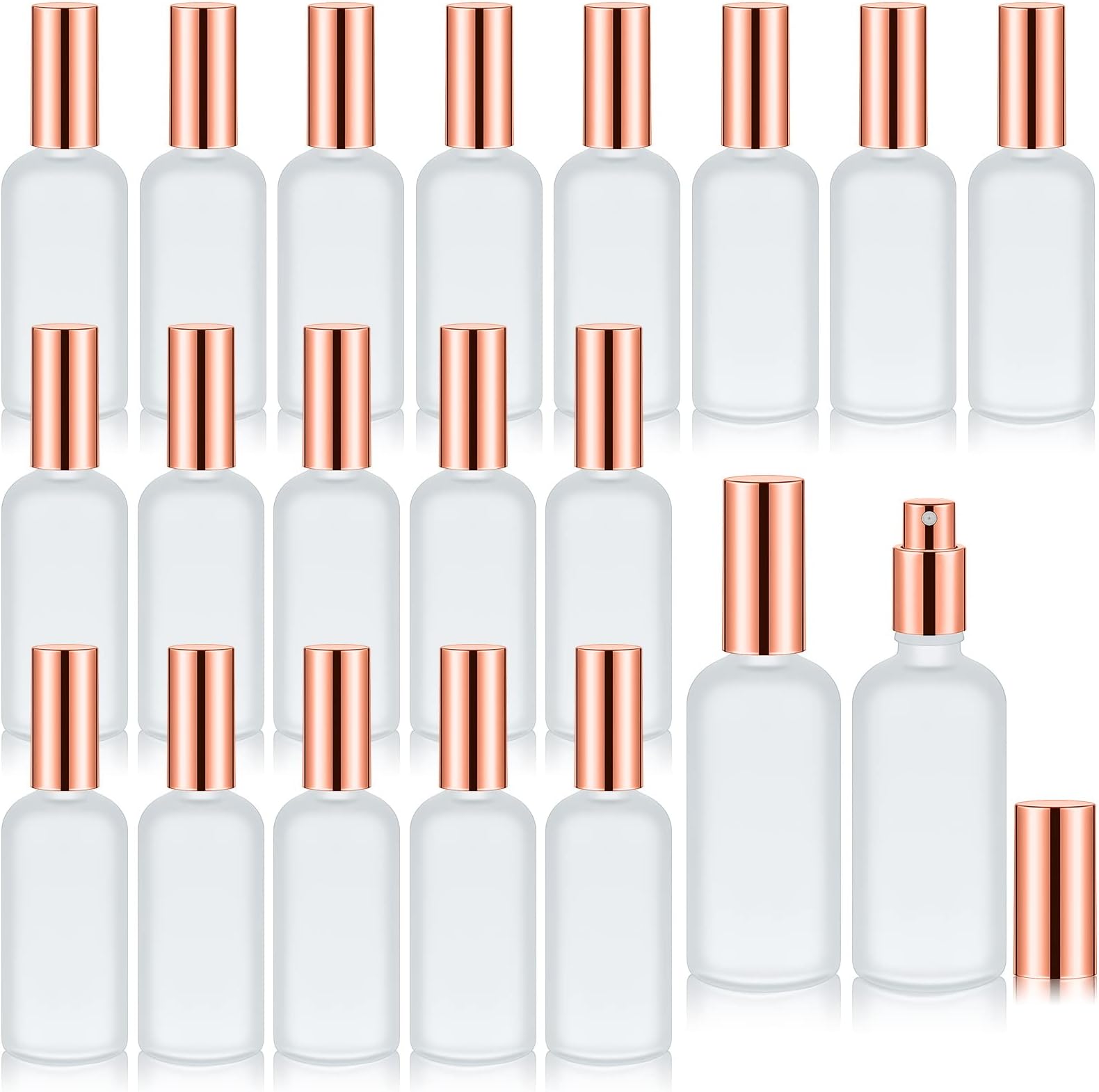 Amazon.com: YORROR 2 Pack Clear Glass Perfume Atomizer,100ml Empty ...