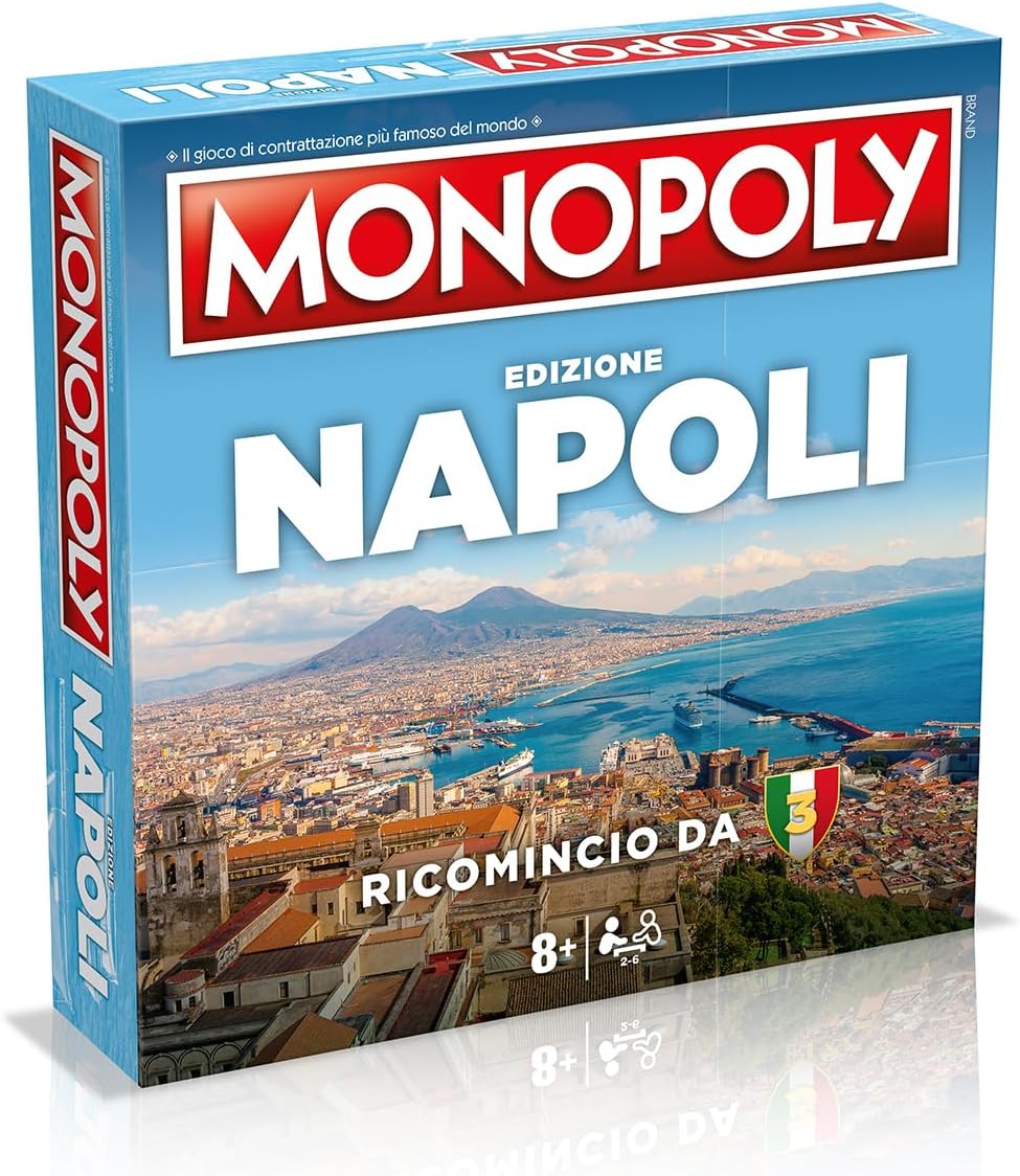 Winning Moves Monopoly Napoli, Ricomincio da 3, Italian Edition, Board ...