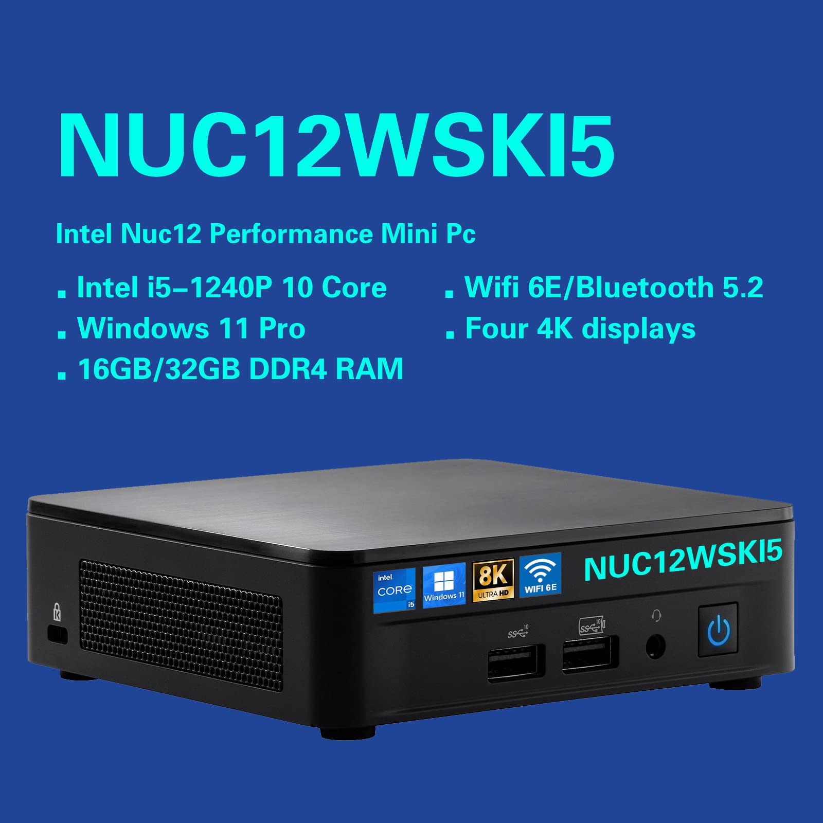 Snapklik.com : Reatan Intel NUC NUC12WSKI5 Mini PC/HTPC,OS 11 Mini ...