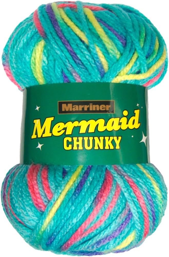 Marriner Mermaid Chunky Yarn with 100% Acrylic 12 Ply Variegated ...